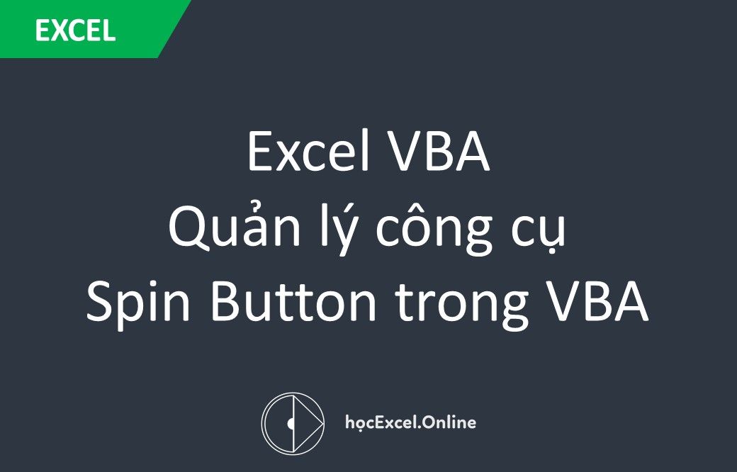 Quản lý công cụ Spin Button trong VBA - Học Excel Online Miễn Phí