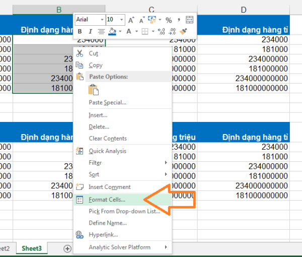 Định dạng đơn vị tiền tệ trong Excel với Custom Formats Học Excel Online
