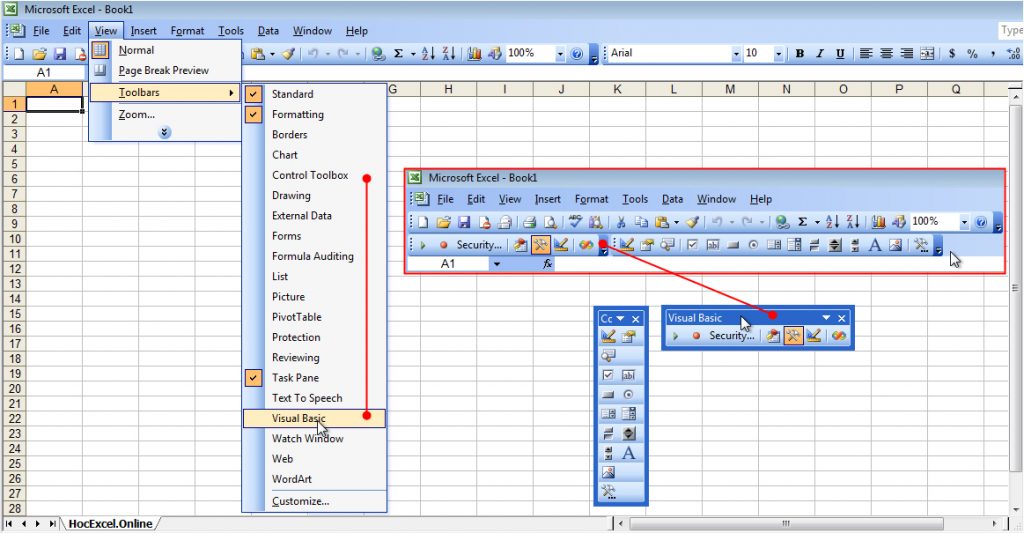 Cách hiện thẻ Developer để ghi Macro hoặc viết code VBA trong Excel