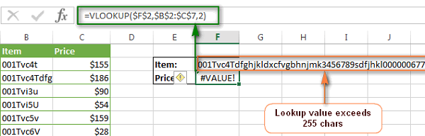 L i VALUE C a H m VLOOKUP Nguy n Nh n V C ch Kh c Ph c