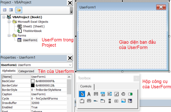 Hướng dẫn cách tạo UserForm trong VBA Excel chi tiết nhất