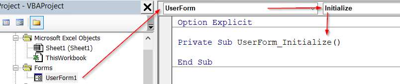 Userform Initialize View Code Học Excel Online Miễn Phí 4544