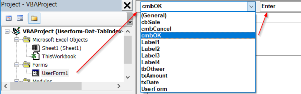 Cách gán phím enter thay vì bấm chuột vào button trong userform VBA ...