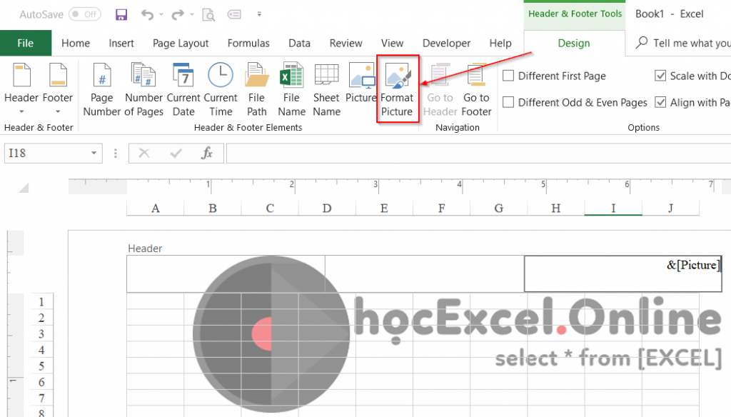 Hướng dẫn cách chèn logo vào Header của các trang in trong Excel - Học ...