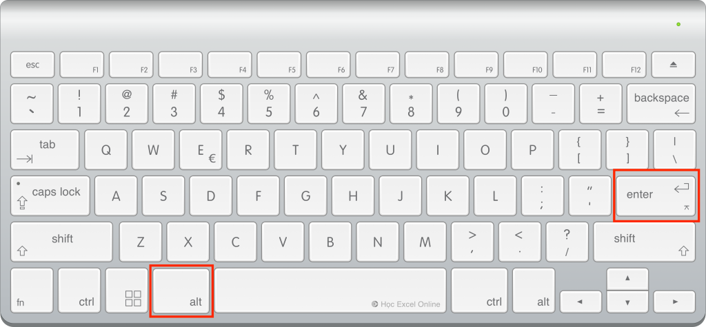 Alt Enter Excel For Mac Dadtan