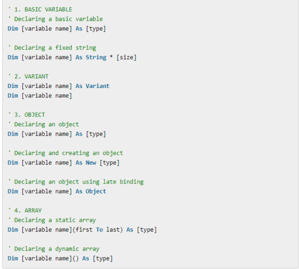 VBA DIM – HƯỚNG DẪN ĐẦY ĐỦ - Học Excel Online Miễn Phí